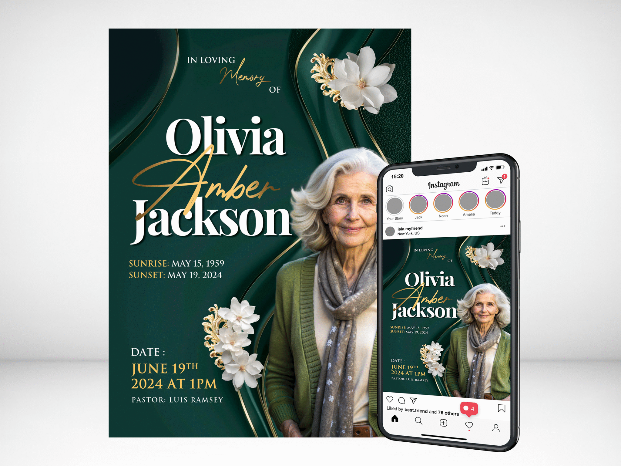 Funeral Flyers | Custom & Elegant Funeral Prints