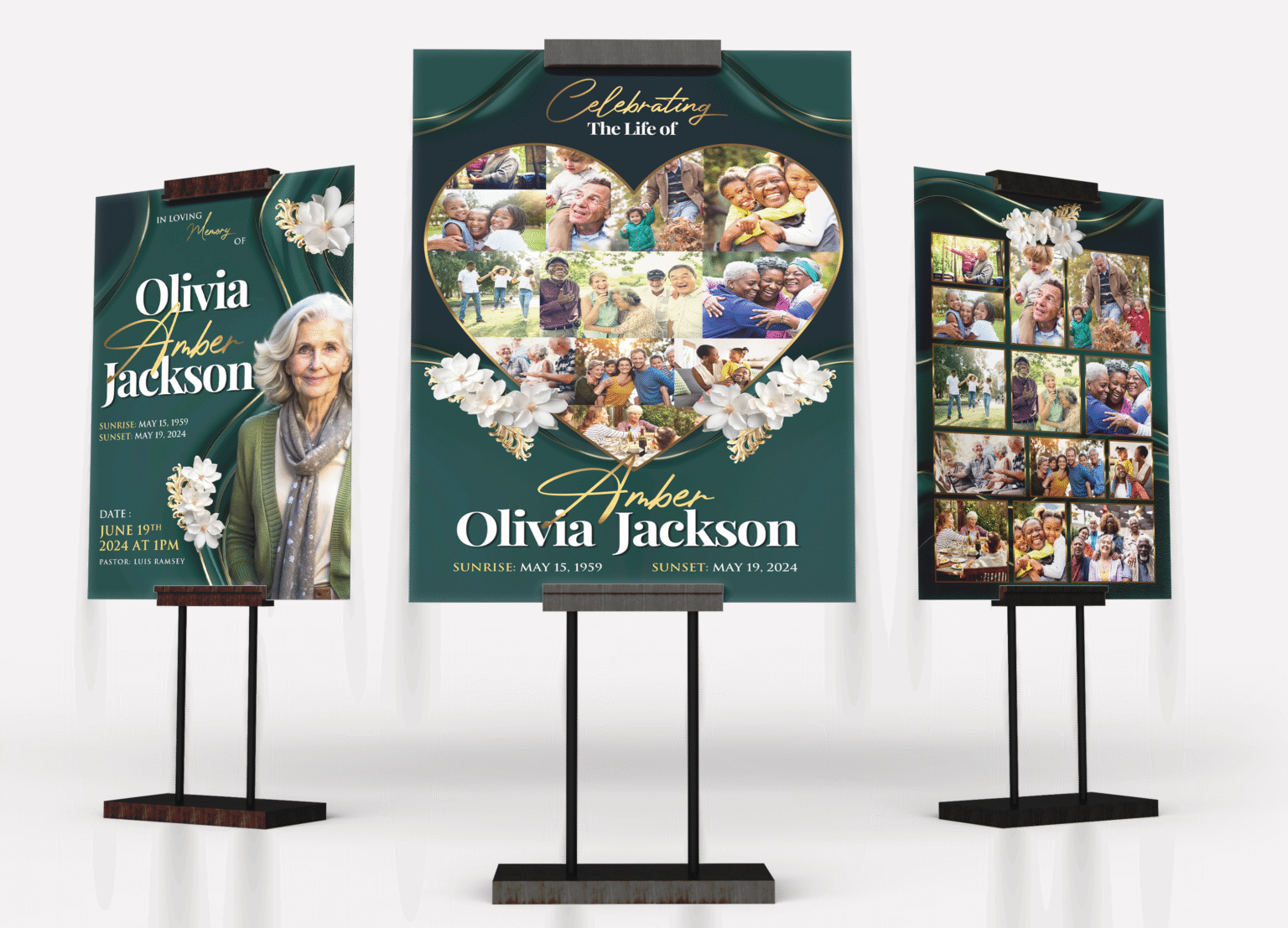 Elegant, Custom & Personalized Funeral Flyers.