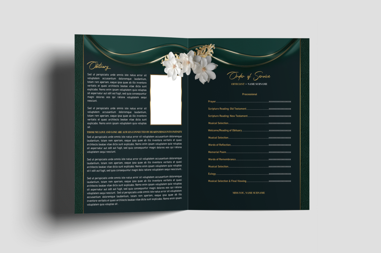 Funeral Flyers | Custom & Elegant Funeral Prints
