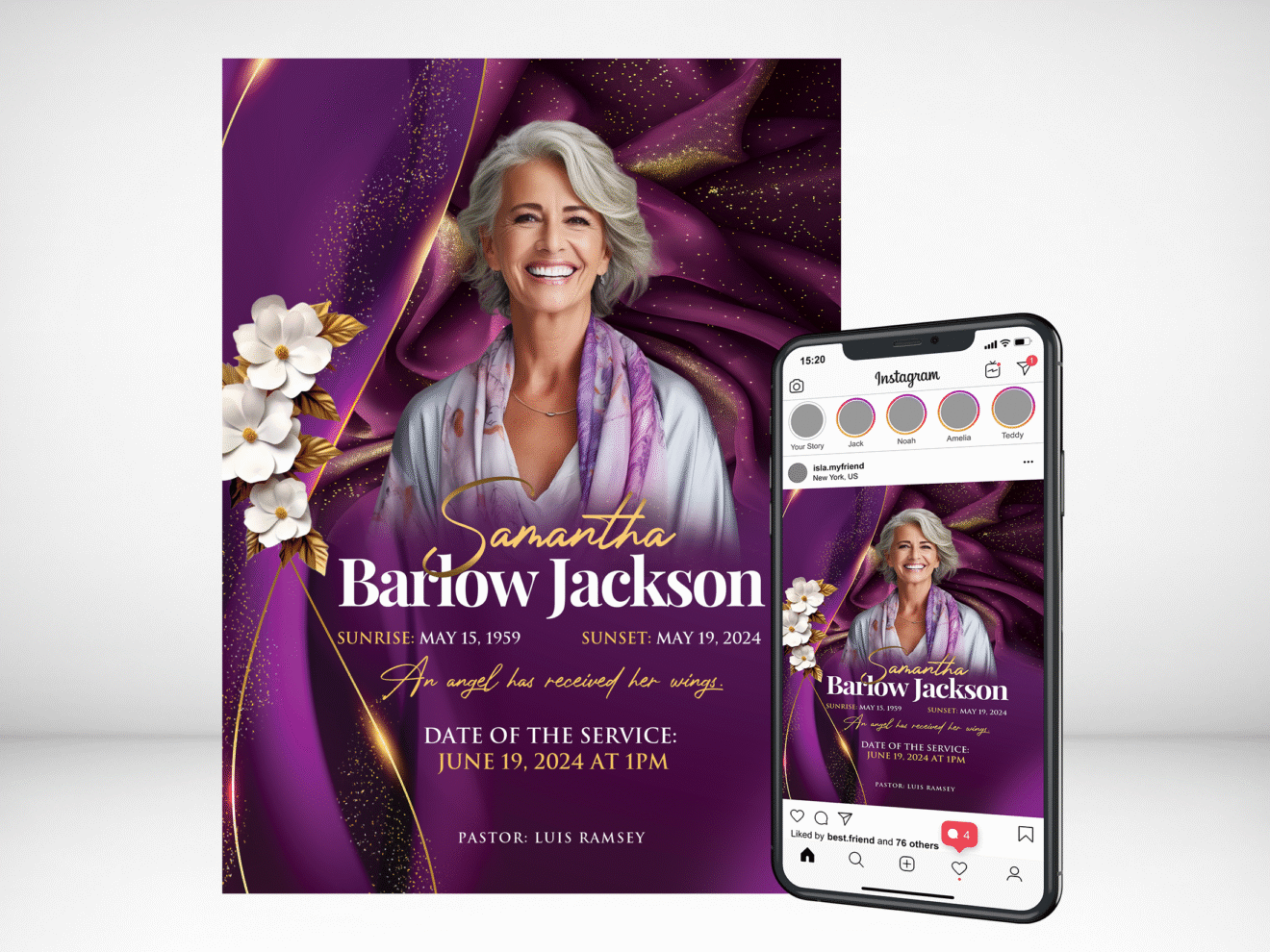 Funeral Flyers | Custom & Elegant Funeral Prints