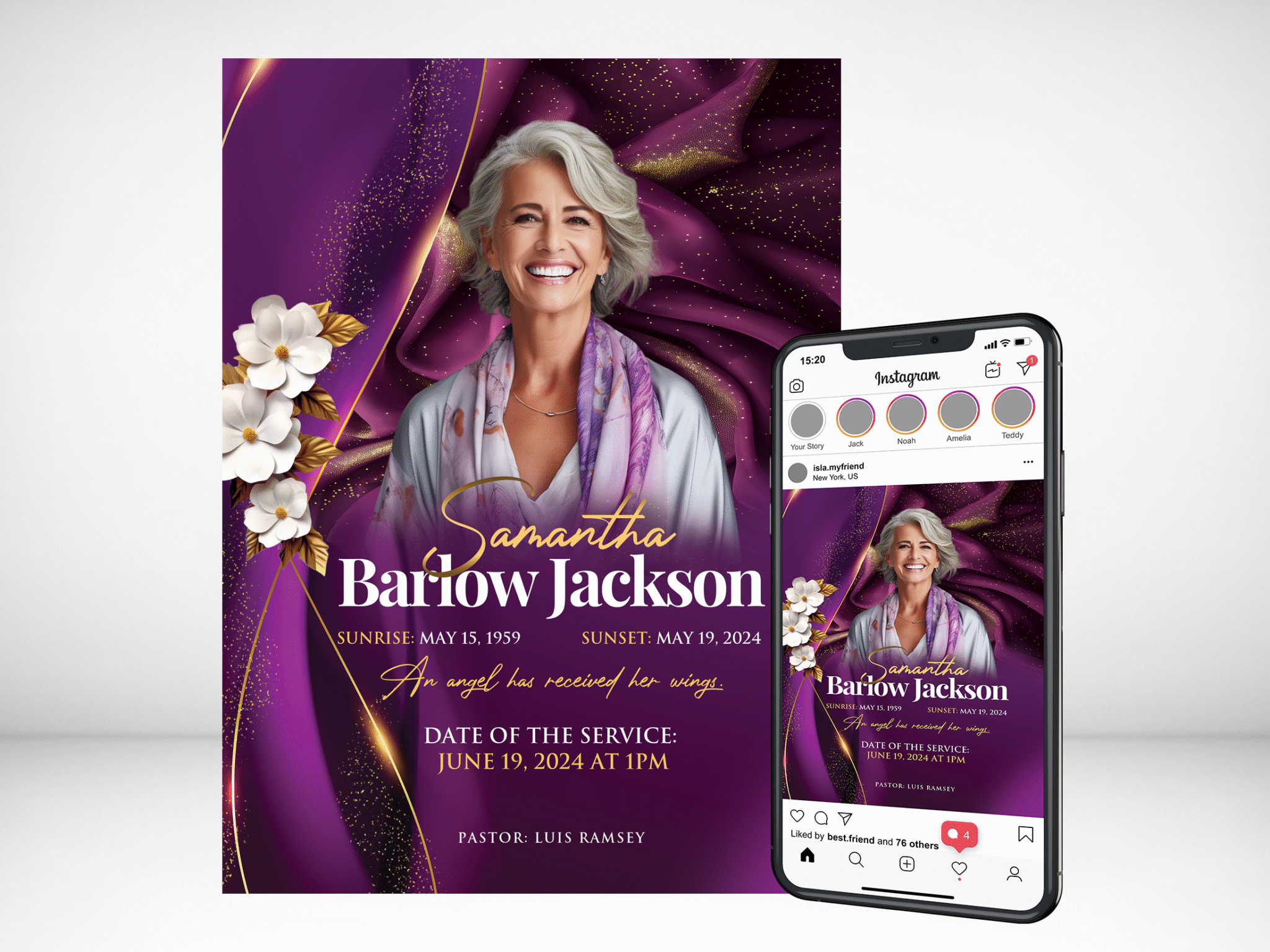 Funeral Flyers | Custom & Elegant Funeral Prints