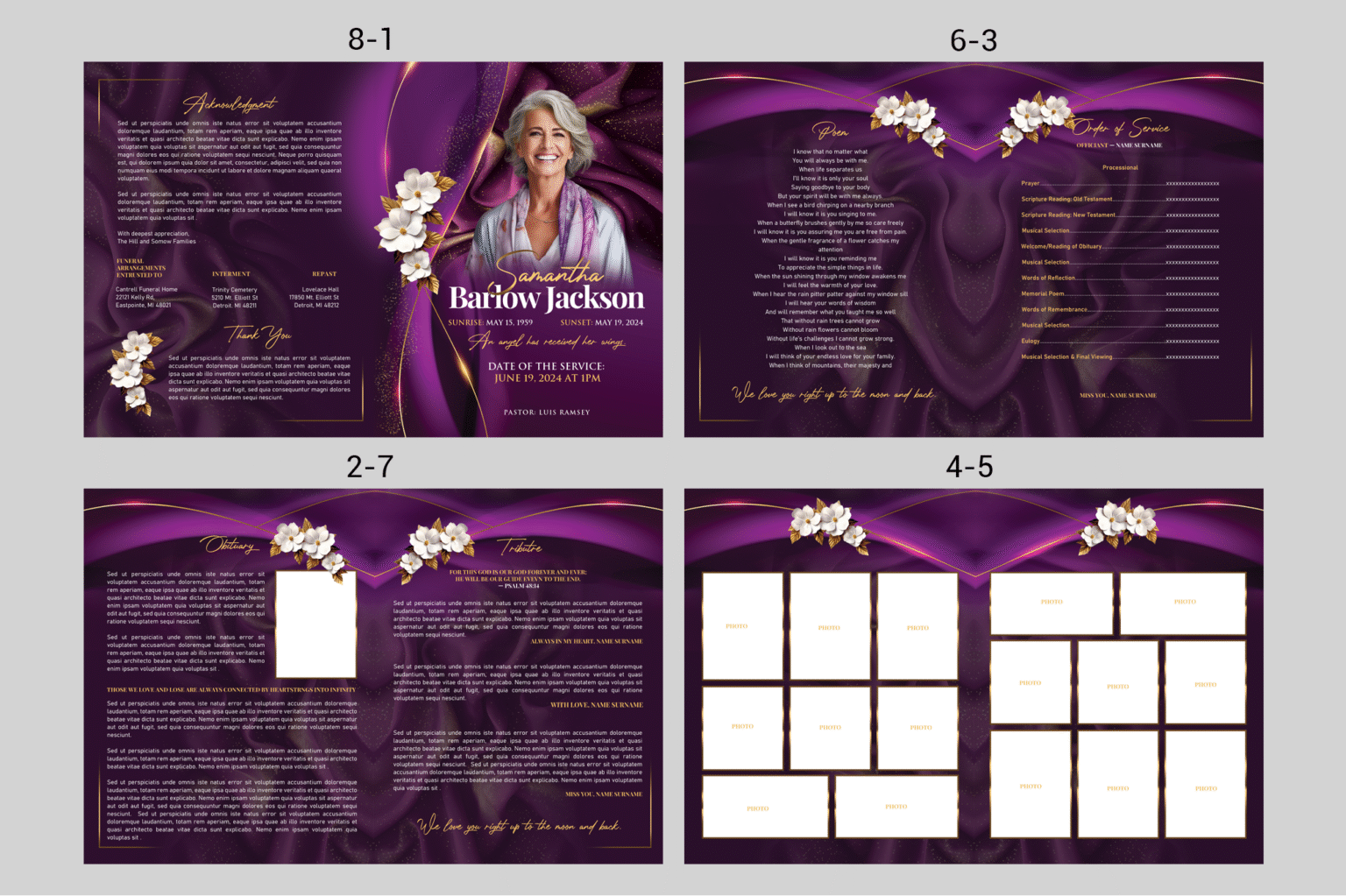 Funeral Flyers | Custom & Elegant Funeral Prints